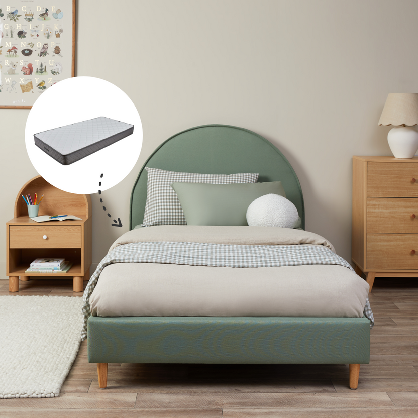 Imogen King Single Bed Sage Green Set - Mocka