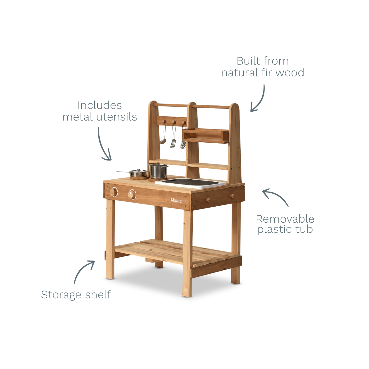 Messy Mud Kitchen - Outdoor Fun for Kids | Mocka