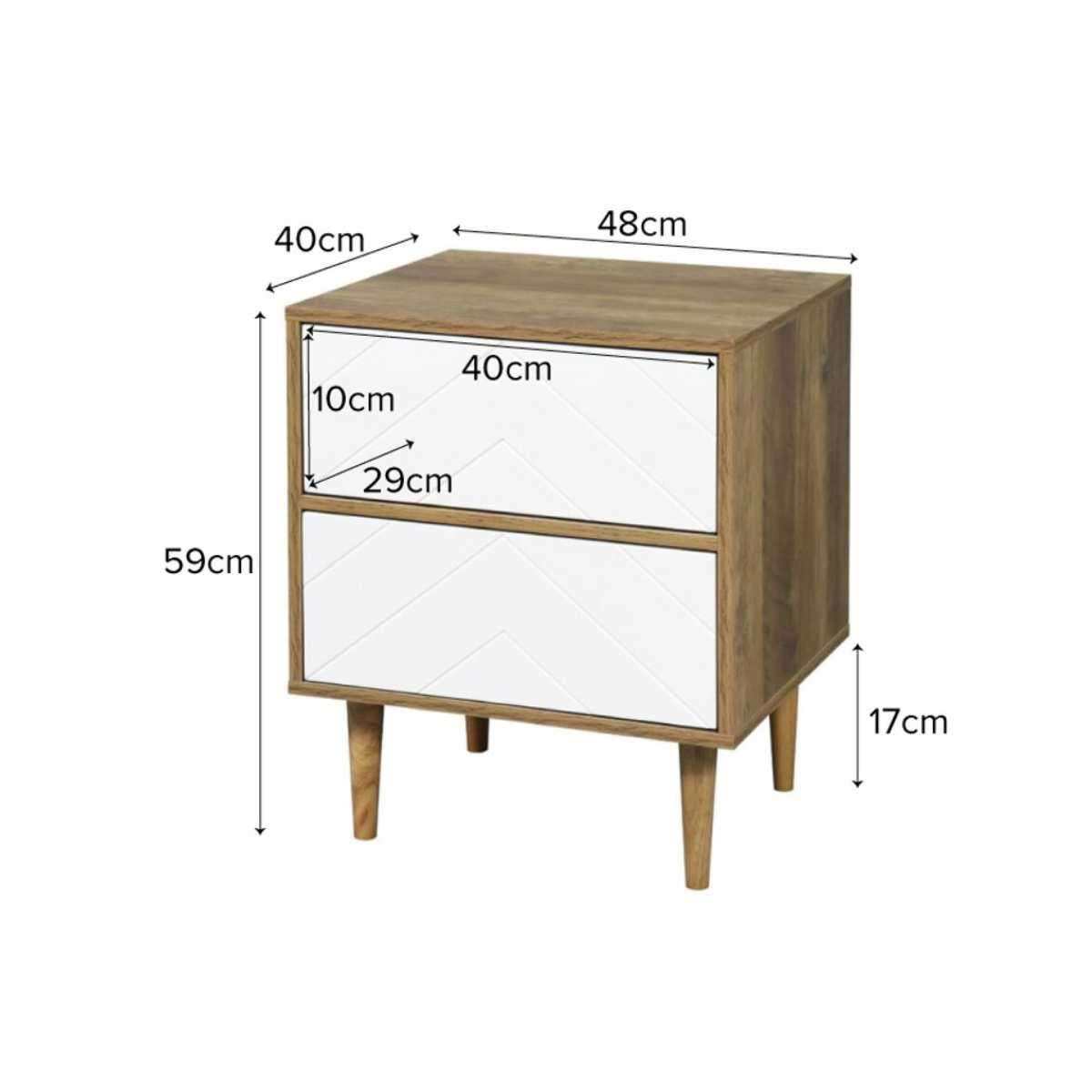 Alps Bedside Table - Bedroom Furniture