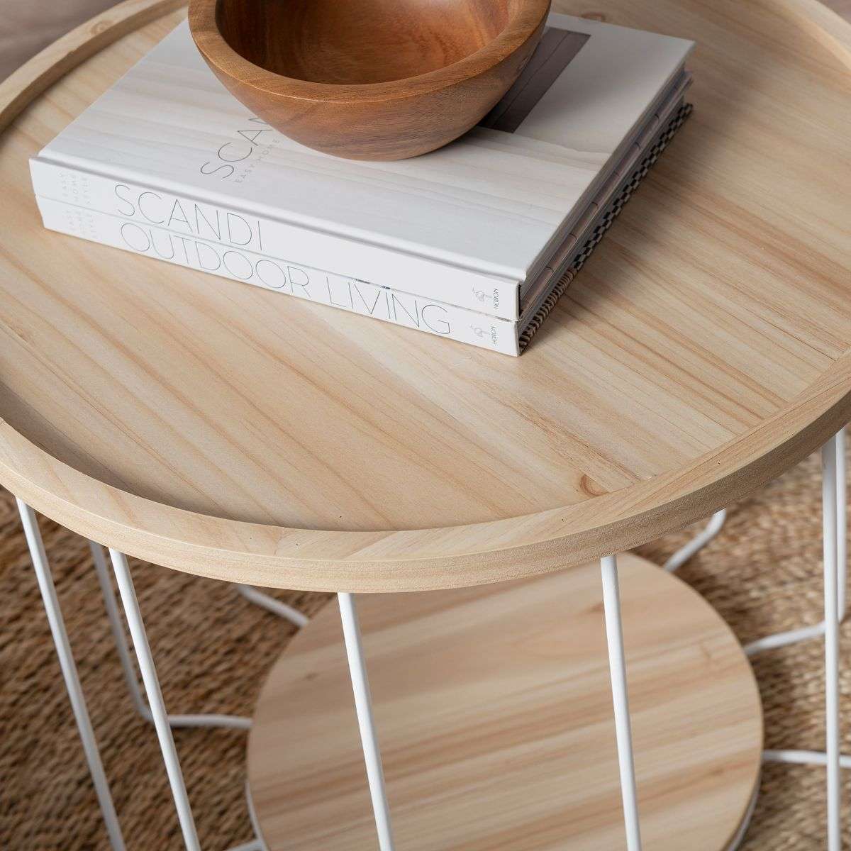 Tennyson Side Table Large White Home Furniture