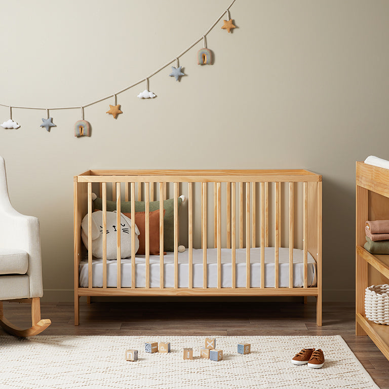 Aspiring Classic Cot - Natural | Baby Cots | Nursery | AU