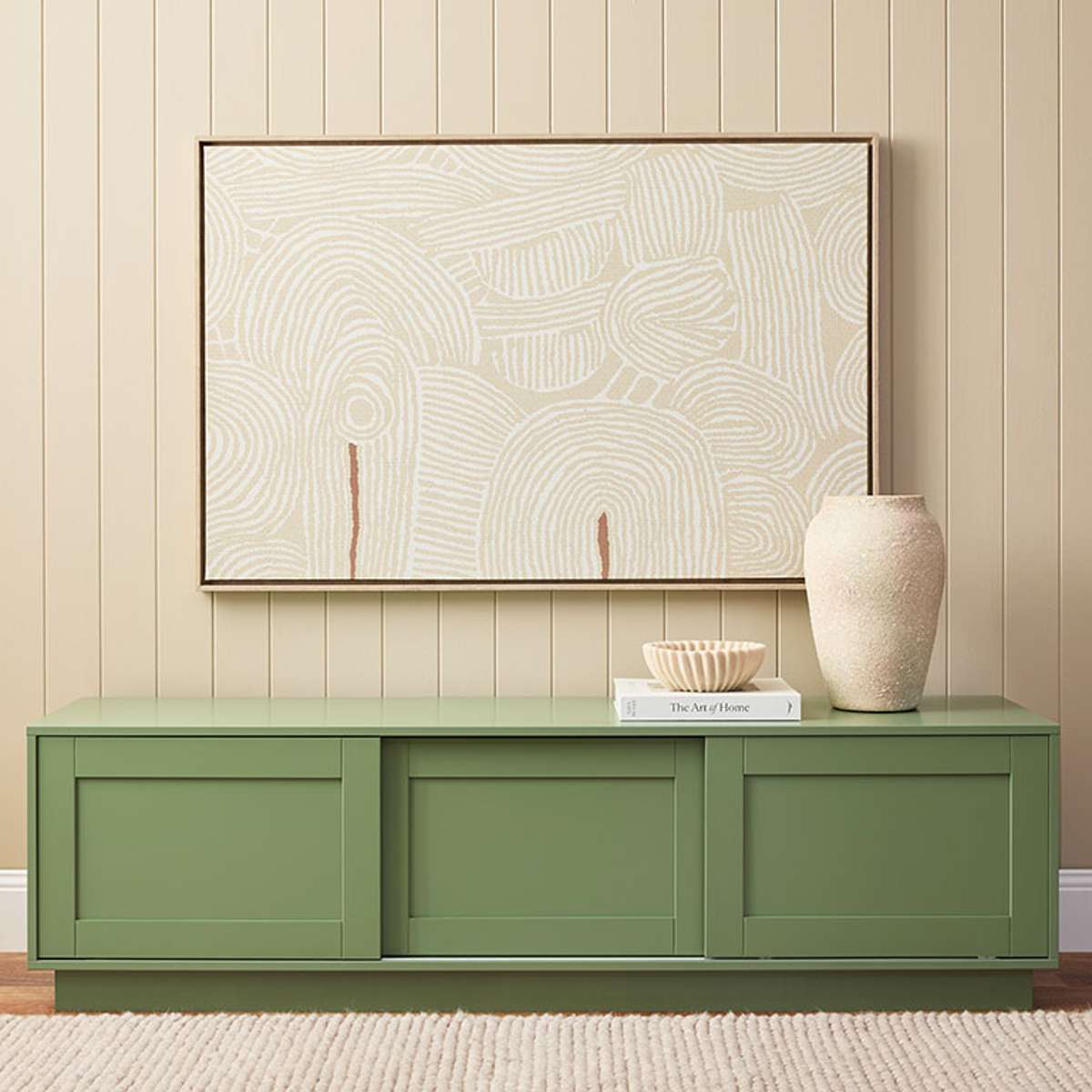 Eros Entertainment Unit - Sage Green | Home Furniture
