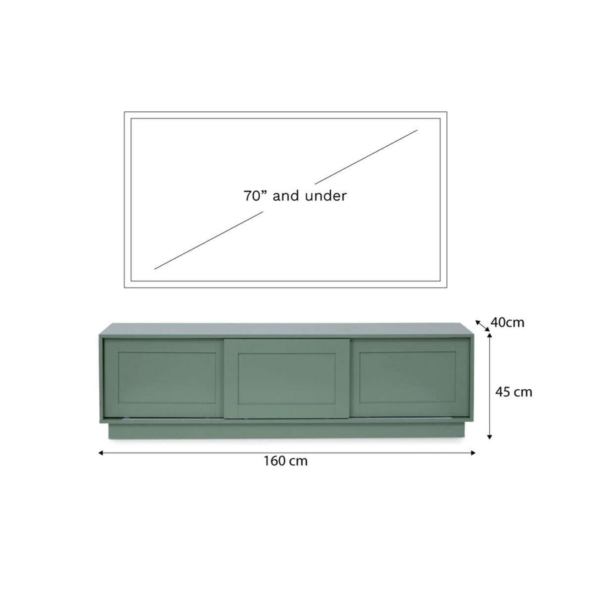 Eros Entertainment Unit - Sage Green | Home Furniture