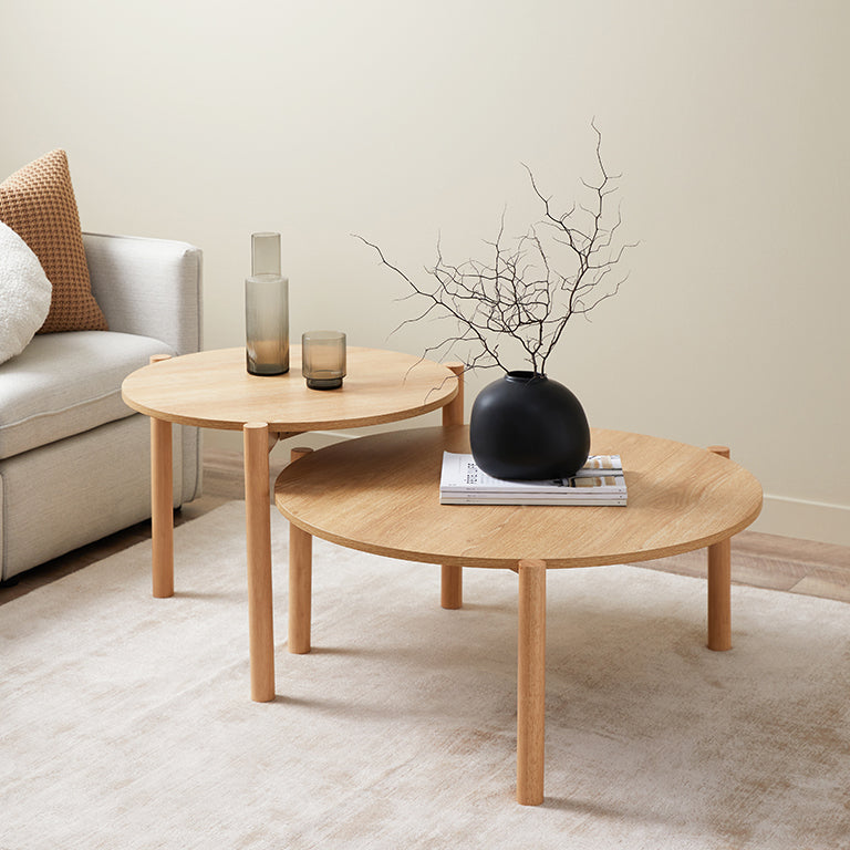 Blair Round Nesting Coffee Tables | Minimal-Scandi | Mocka
