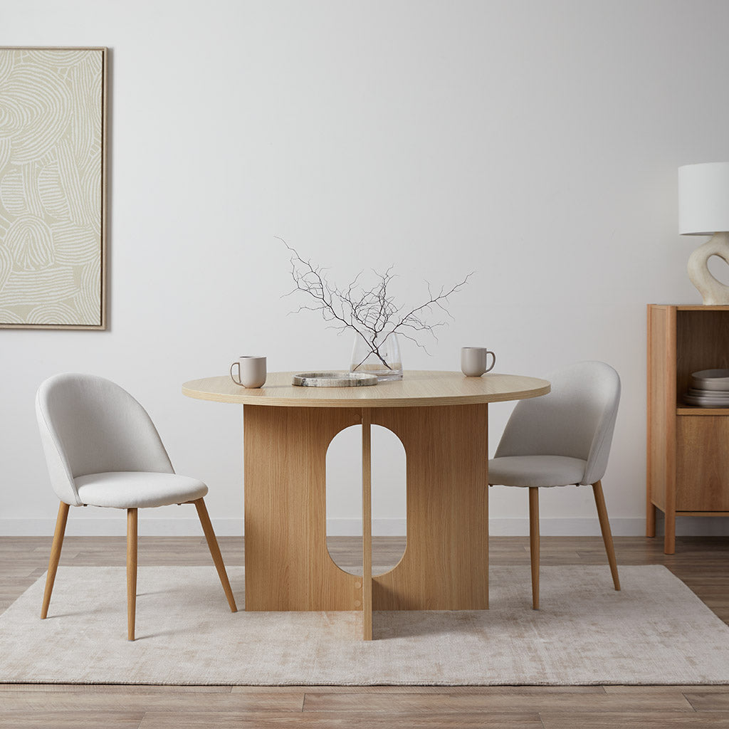 Ora Four Seater Round Dining Table | Sandi Style | Mocka