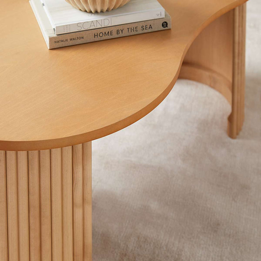 Eve Pebble Shaped Coffee Table – Birch