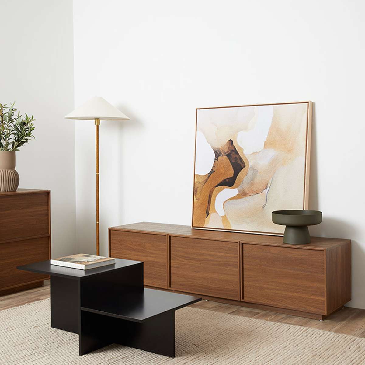 Osaka Entertainment Unit - Walnut | Mocka Living Furniture
