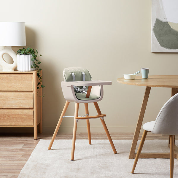 Jenson Natural Highchair Baby Toddler Chair Mocka