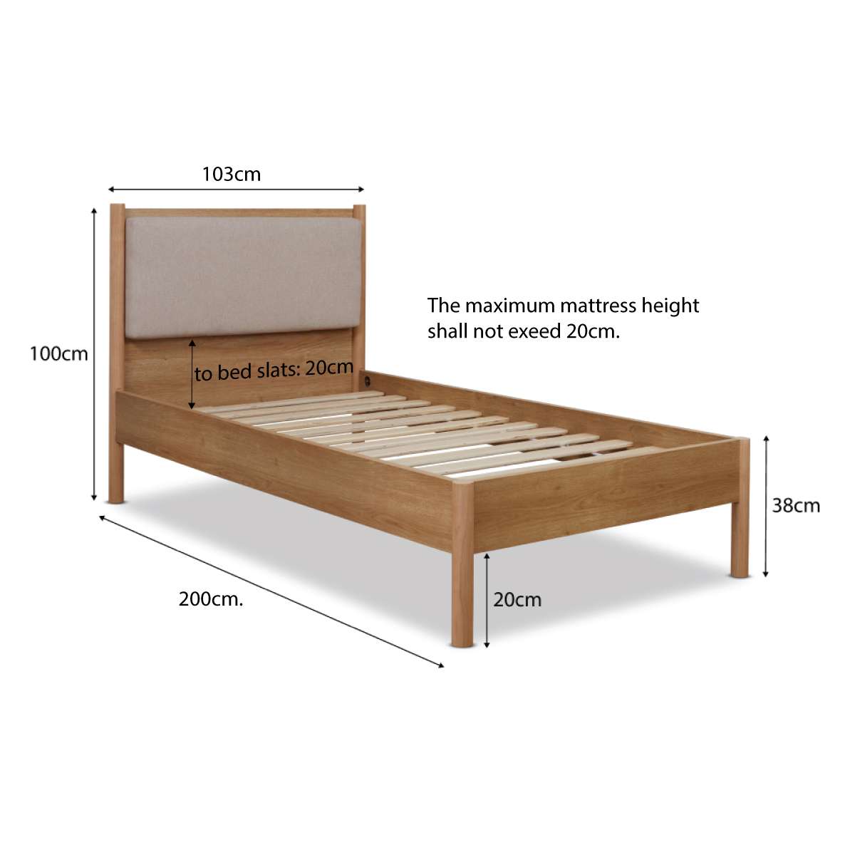 Blair Bed - Single | Scandi Comfort