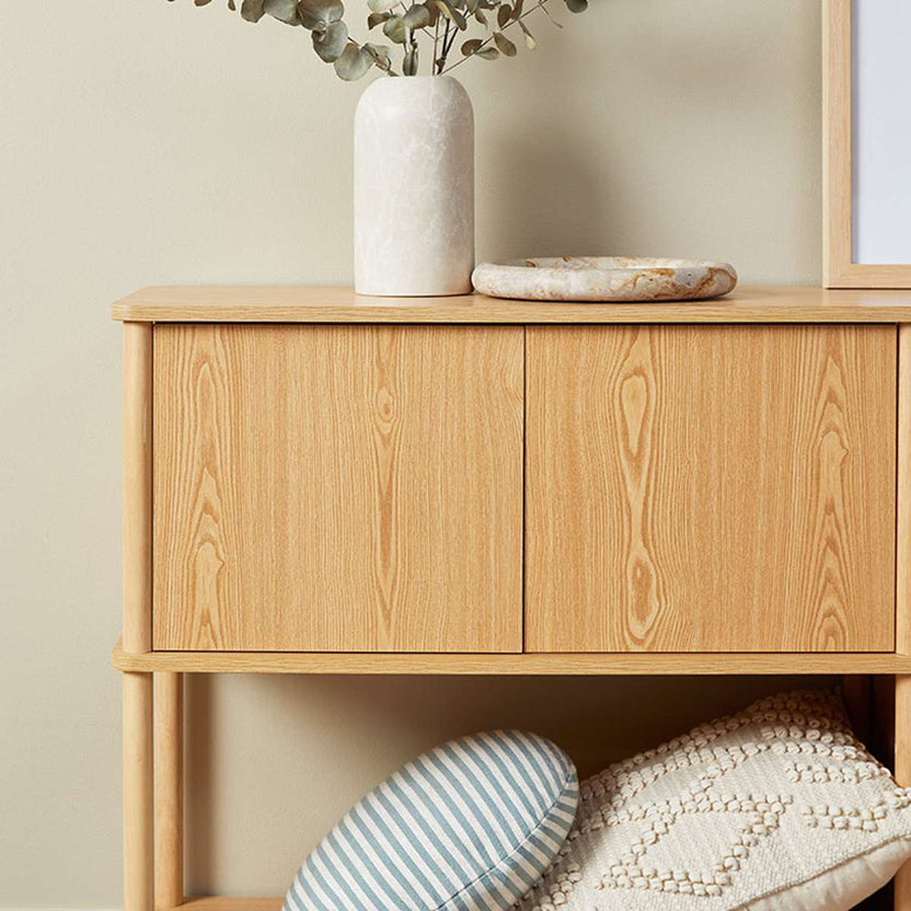 Eden Low Shelf With Storage - Stylish & Durable | Mocka