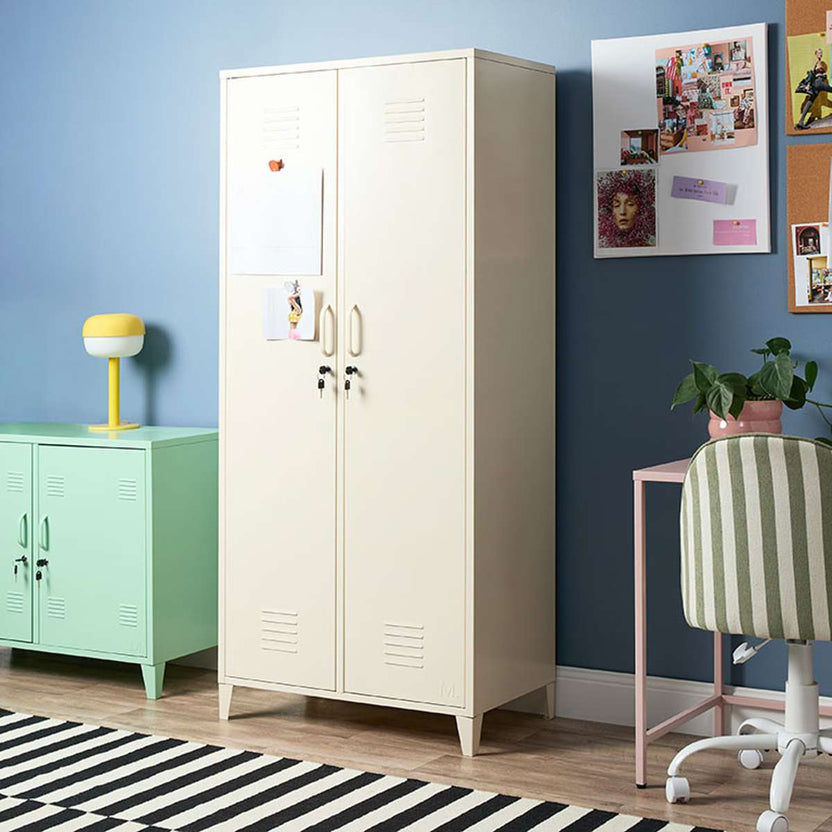Mocka Original Locker Wardrobe - Cream - Stylish Storage