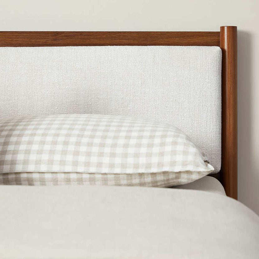 Blair Queen Bed - Walnut | Japandi Elegance | Shop at Mocka AU