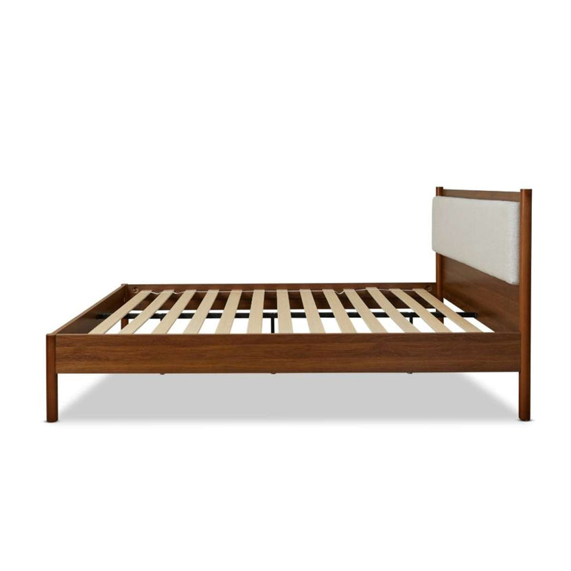 Blair Queen Bed - Walnut | Japandi Elegance | Shop at Mocka AU
