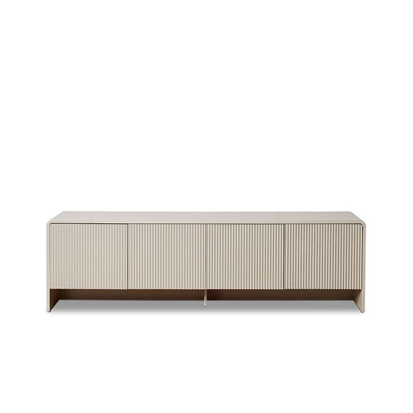 Majorca Entertainment Unit in Beige - Stylish TV Storage | Mocka