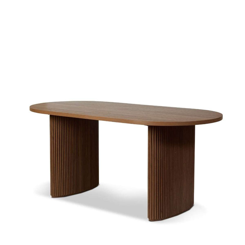Amara Six Seater Dining Table - Walnut | Mocka Australia