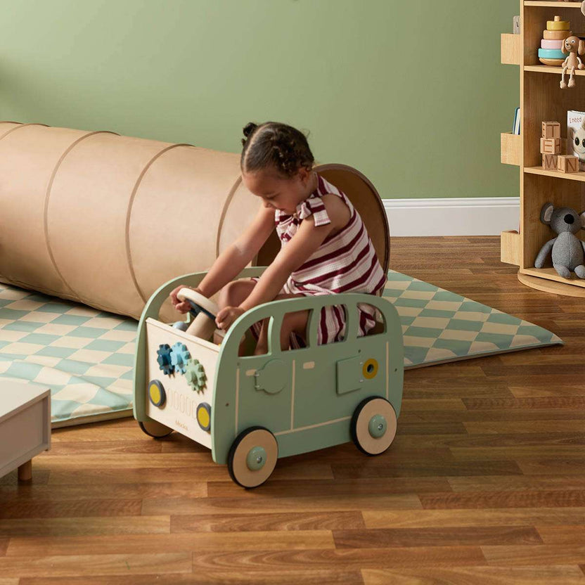 Mocka Motor Bus - Fun & Durable Wooden Toy | Mocka