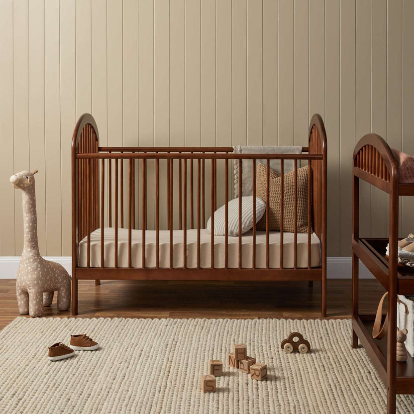 Archie Cot - Hazelnut | Timeless Nursery Style | Mocka
