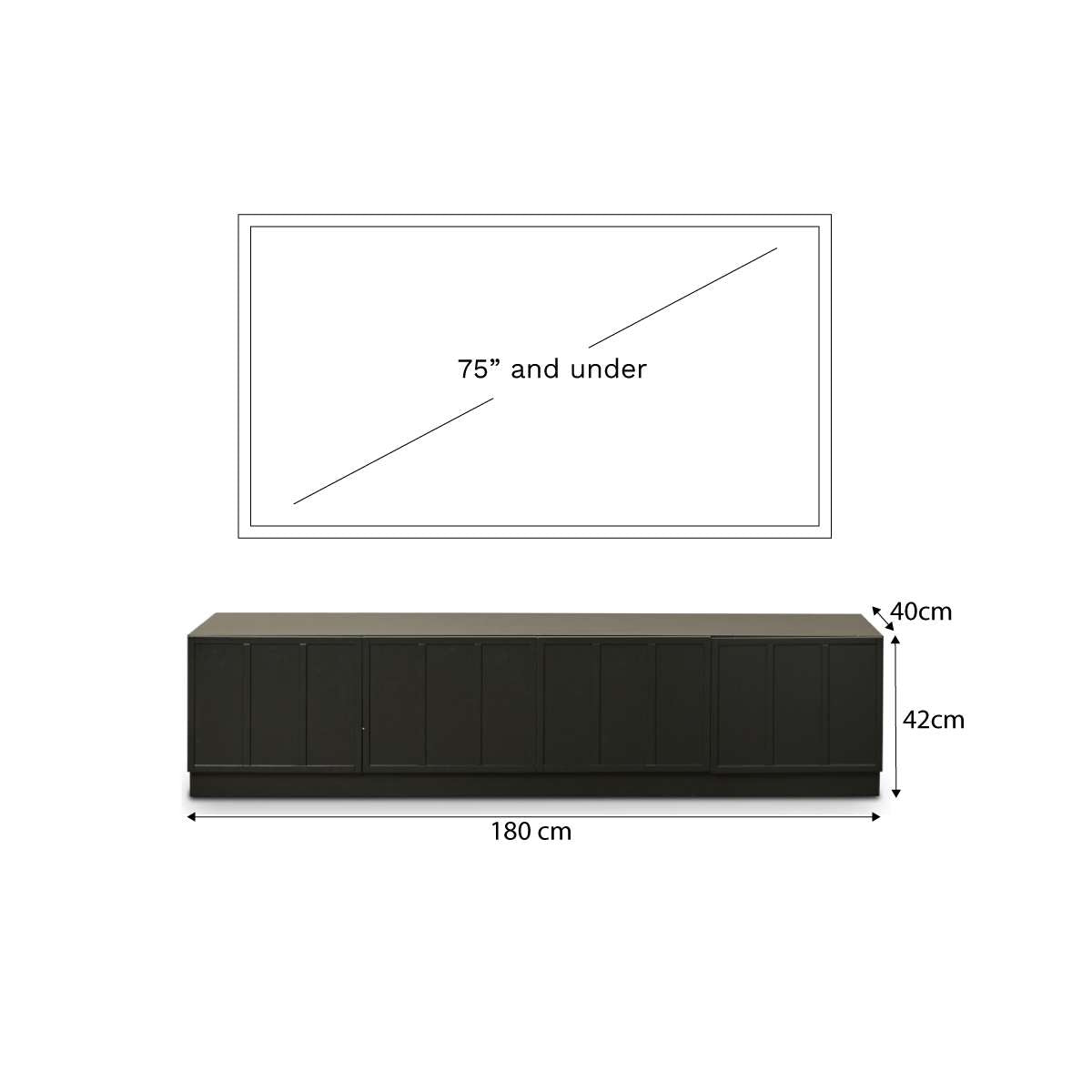 Mason Entertainment Unit - Slate | Modern Style | Mocka