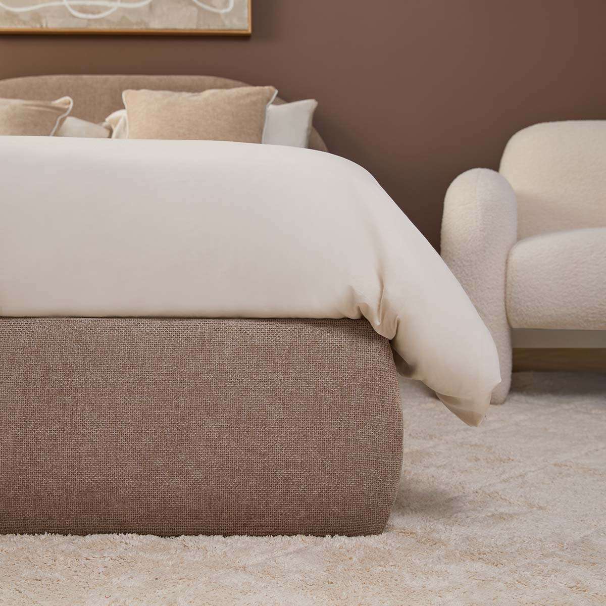 Tanner Storage Queen Bed - Beige | Mocka