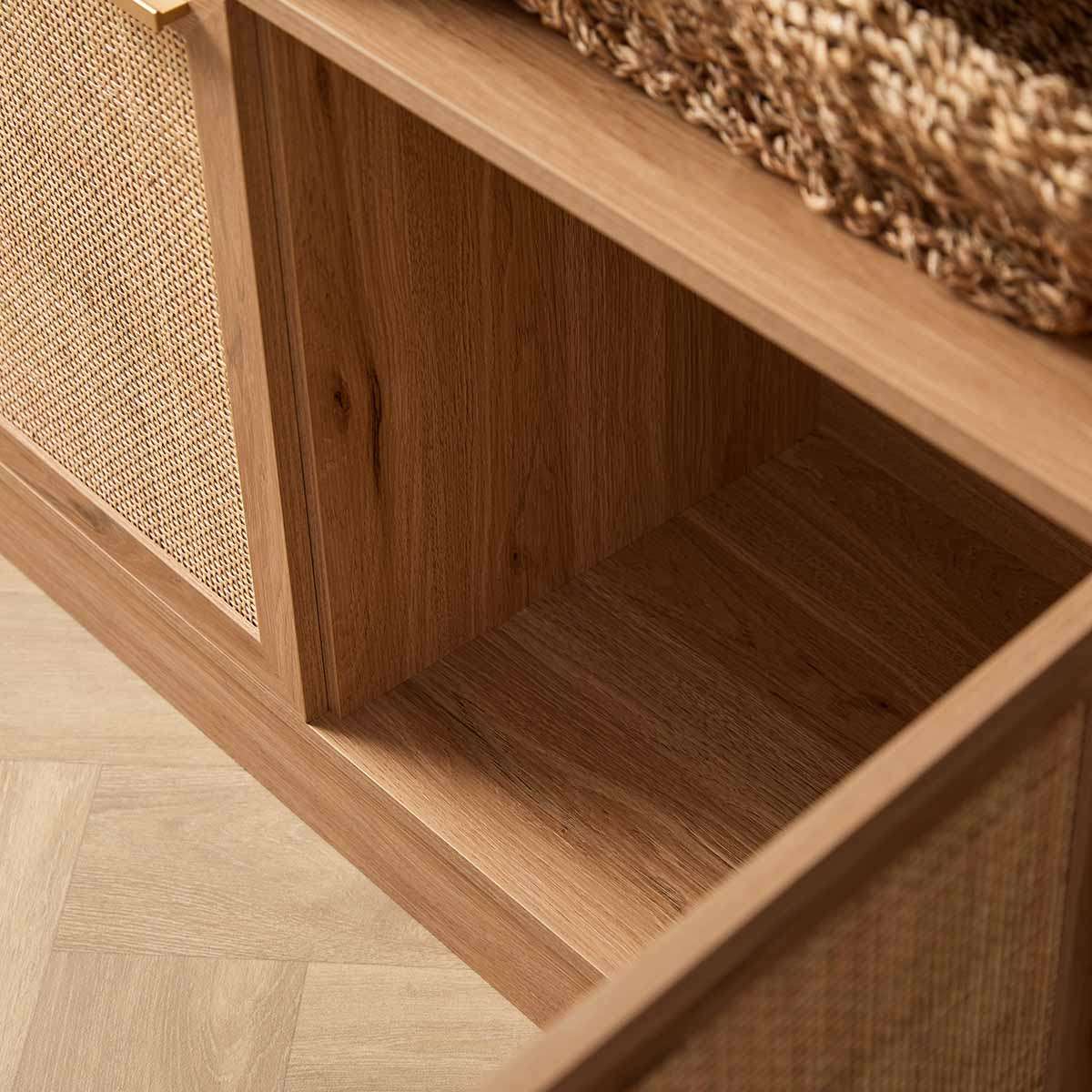 Noosa Rattan Large Bookcase – Natural | Mocka